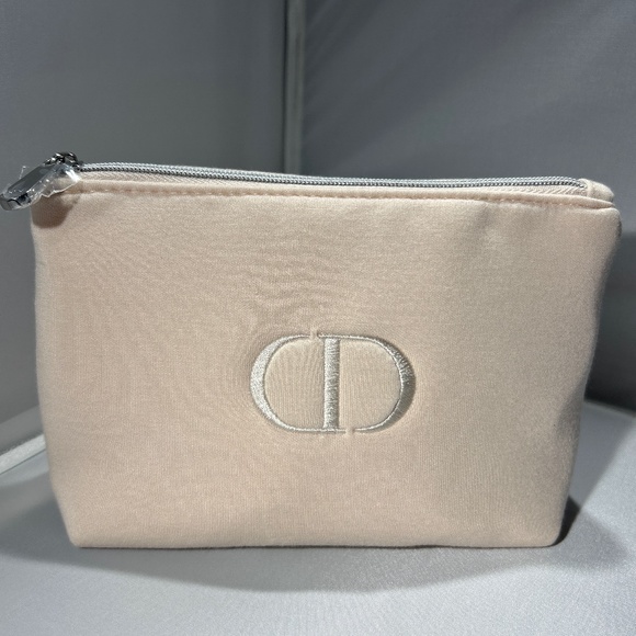 Dior | Bags | Christian Dior Cd Beauty Cosmetic Makeup Travel Bag Case ...